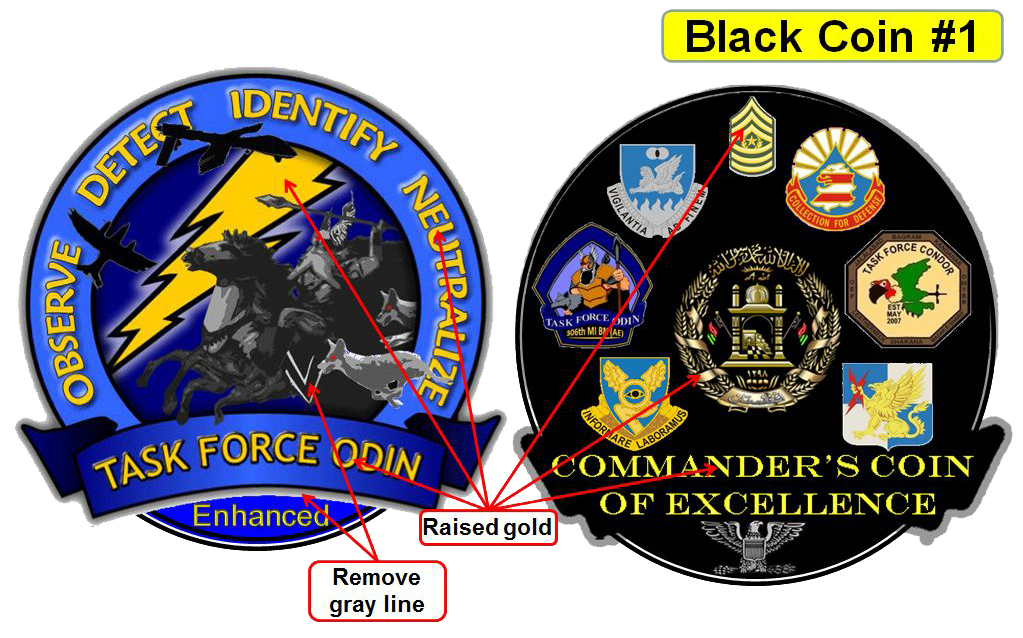 Heraldry Workshop: Task Force ODIN: Commander’s Coin of Excellence